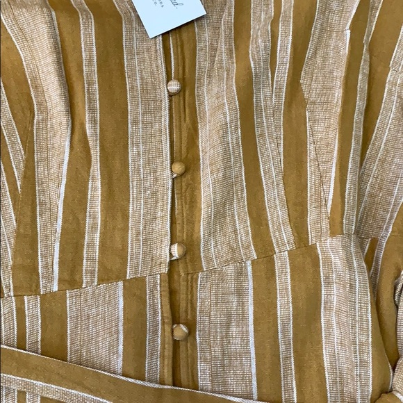 Universal Thread | Dresses | New Mustard Yellow And Tan Belted Dress ...